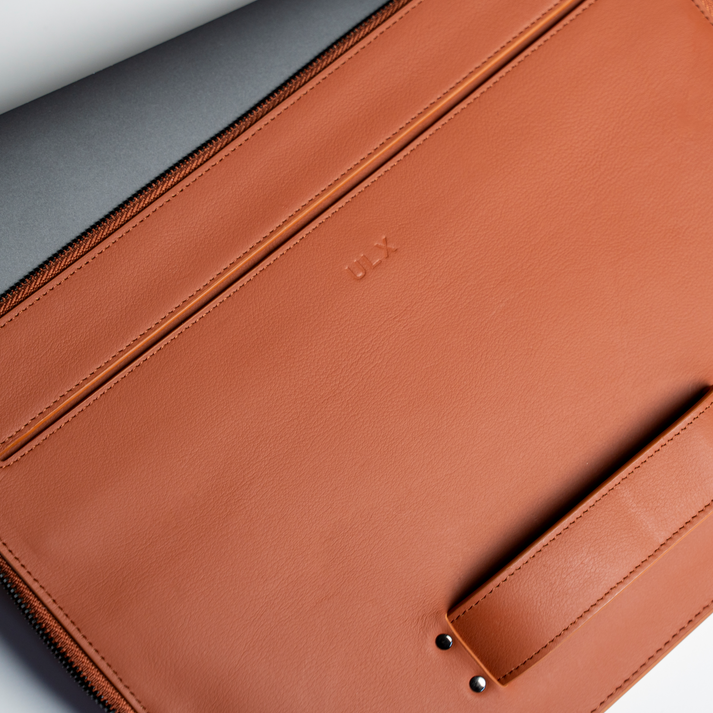 Minimal Leather MacBook Sleeve - Brown – ULX