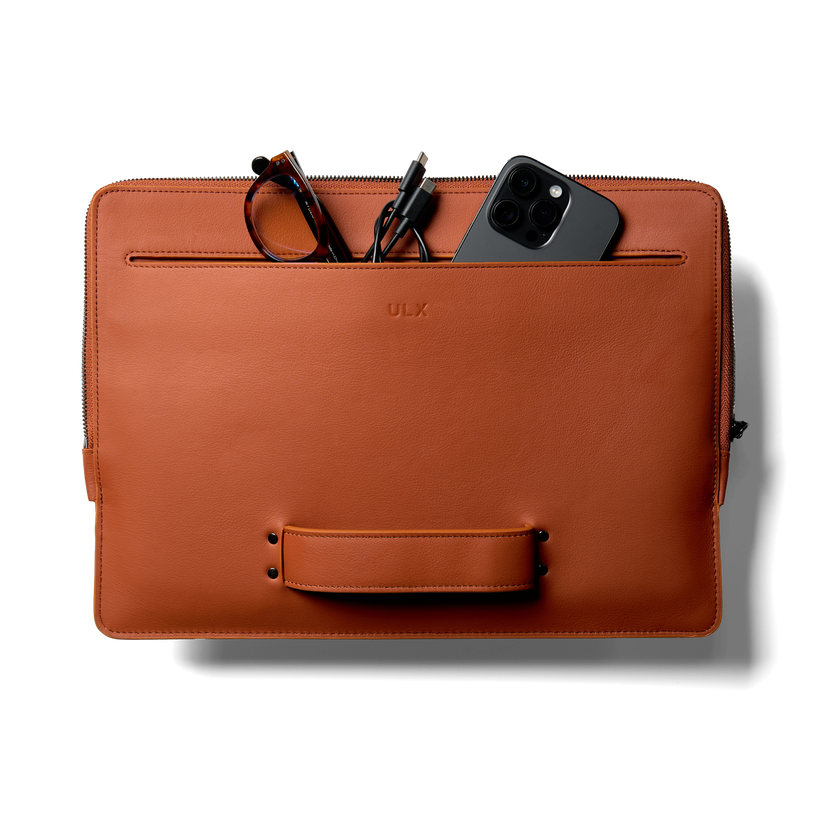 Minimal Leather MacBook Sleeve - Brown – ULX