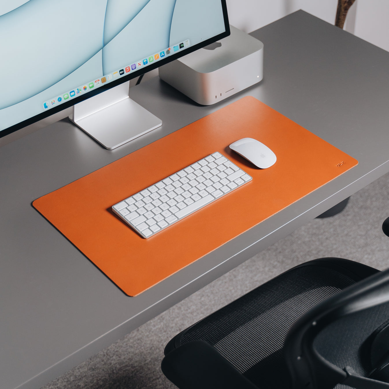 ULX Full Grain Leather Desk Mat - Brown