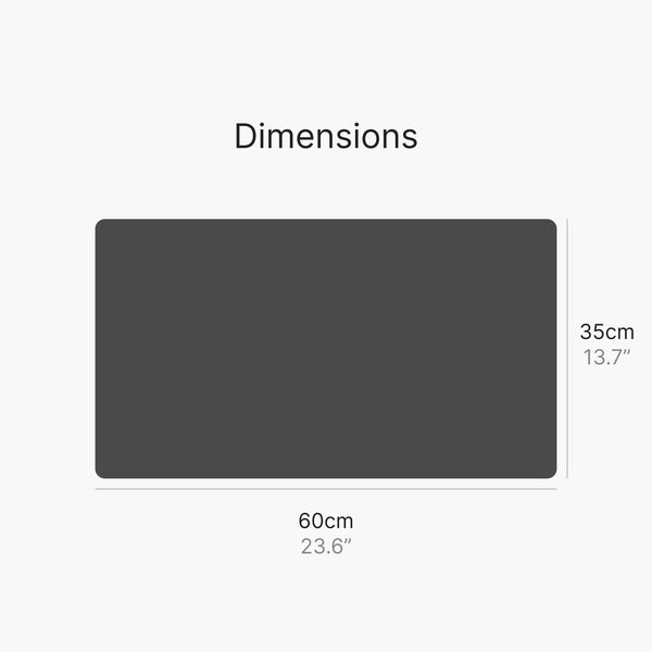 ULX Full Grain Leather Desk Mat - Black