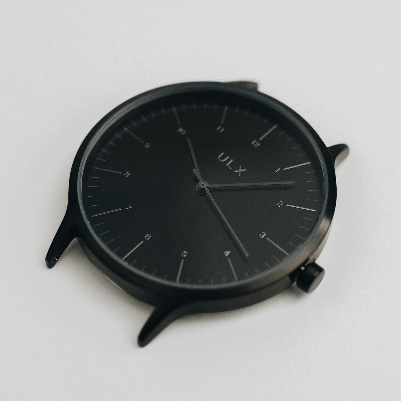 Minimal All Black Leather Watch – ULX